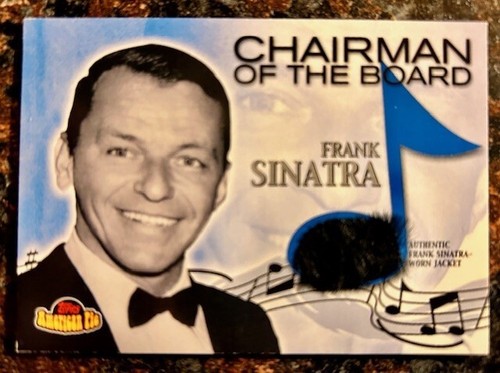 FRANK SINATRA 2001 TOPPS AMERICAN PIE JACKET RELIC CARD SERIAL# 2970479 ...