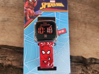 Marvel Spider-Man Kid's LED Watch Cool Spider-Man Band | eBay