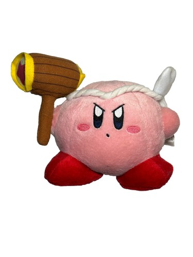 Nintendo Kirby With Hammer Kirby Adventures 6” - 7" Plush Doll Toy ...