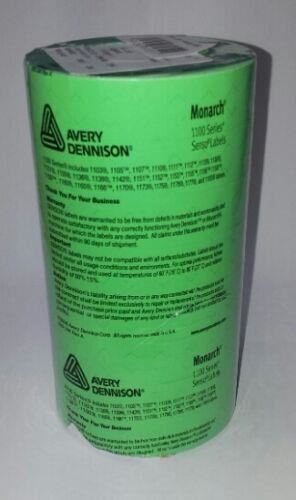 Monarch Paxar 1131 Label Gun Fluorescent Green Label - 1 Roll - 2500 ...