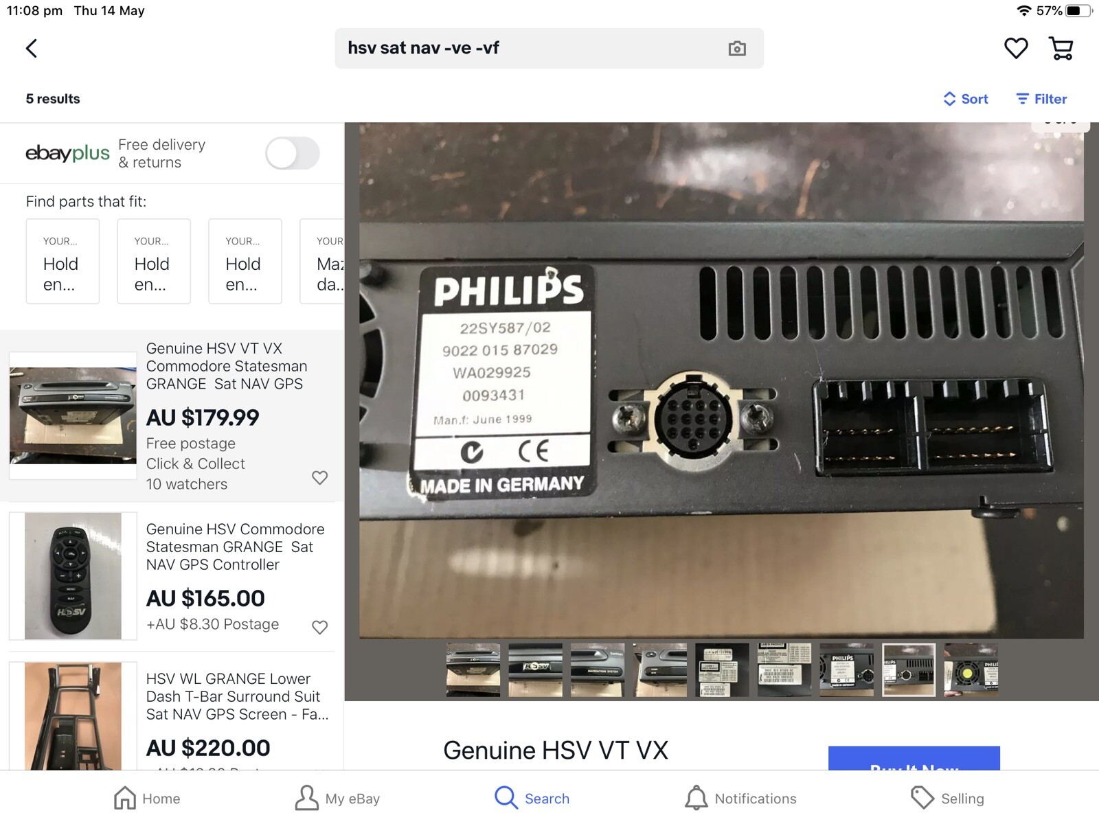 Holden HSV VDO Dayton Navigation SCREEN CABLE Commodore VT VX VY VZ WH ...