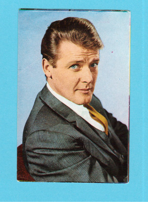 Roger Moore The Saint TV Series Show Vintage 1960s Card from Spain ...