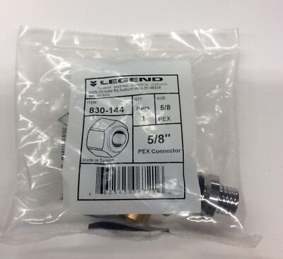 Pex Connector 5/8 To Manifold 830-144 Legend 1 Pair Radiant Heat ...