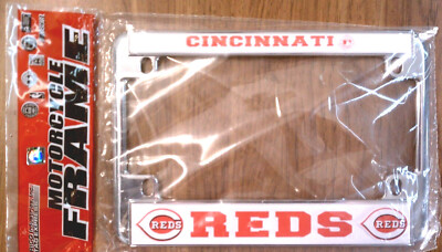 Cincinnati Reds MOTORCYCLE Chrome License Plate Frame | eBay