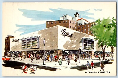 c1960s Evanston Illinois Postcard Lytton's Store Building Vintage | eBay