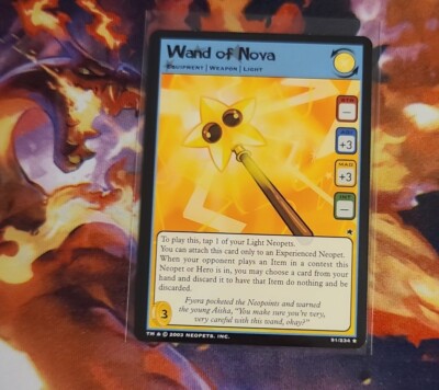 NEOPETS WAND OF NOVA RARE BASE SET 91/234 WOTC VINTAGE MINT CONDITION ...