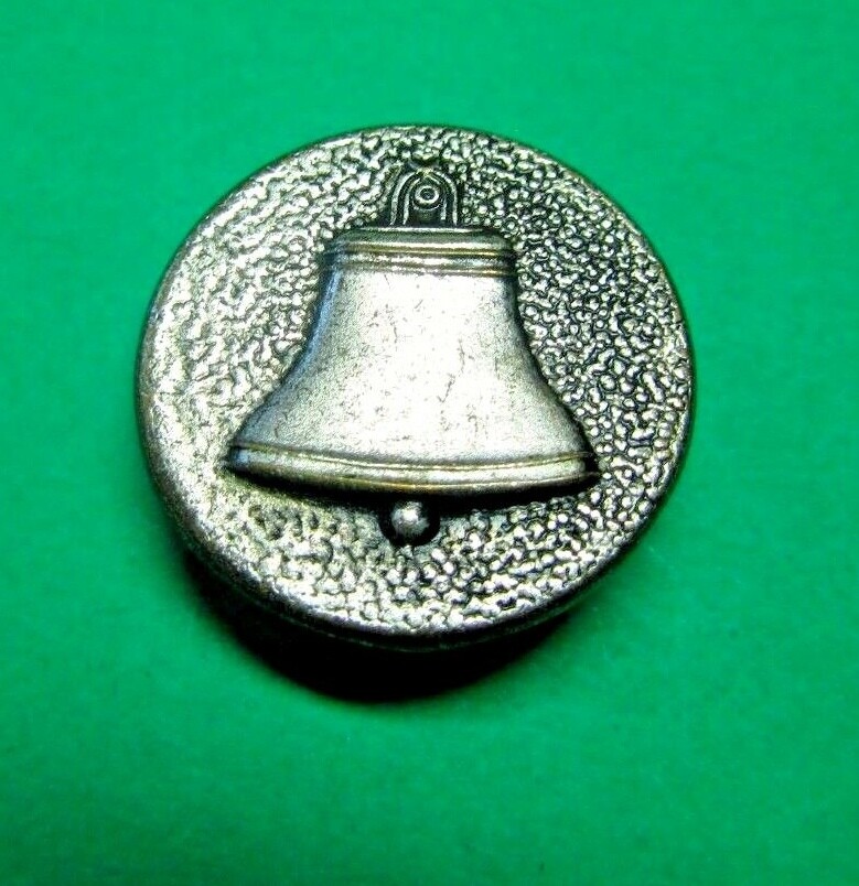 (1) 3/4" VINTAGE SILVER TONE BELL METAL SHANK BUTTON (F325) | eBay