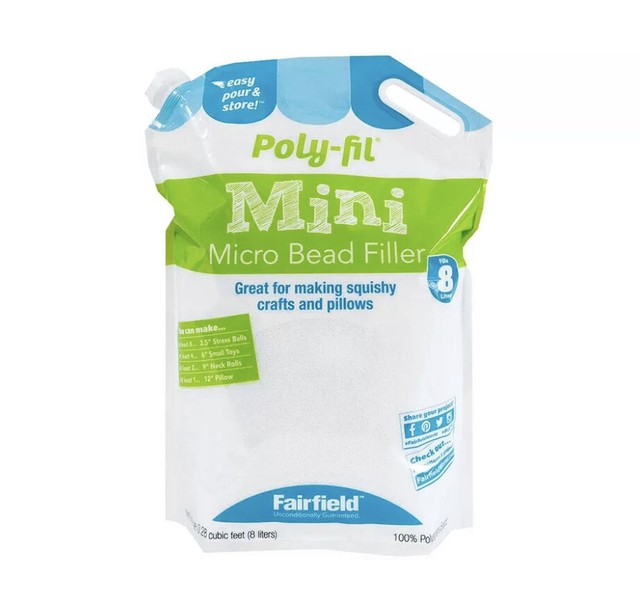 Poly-fil Mini Sized Micro Beads 8 Liters Stuffing Filling Pillows ...