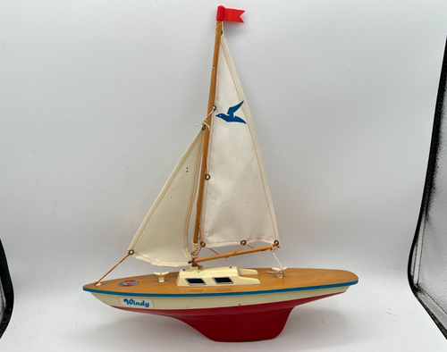 Vintage Seifert-Boot Windy Segelboote Model Sailboat Pond Boat 13 1/2 ...