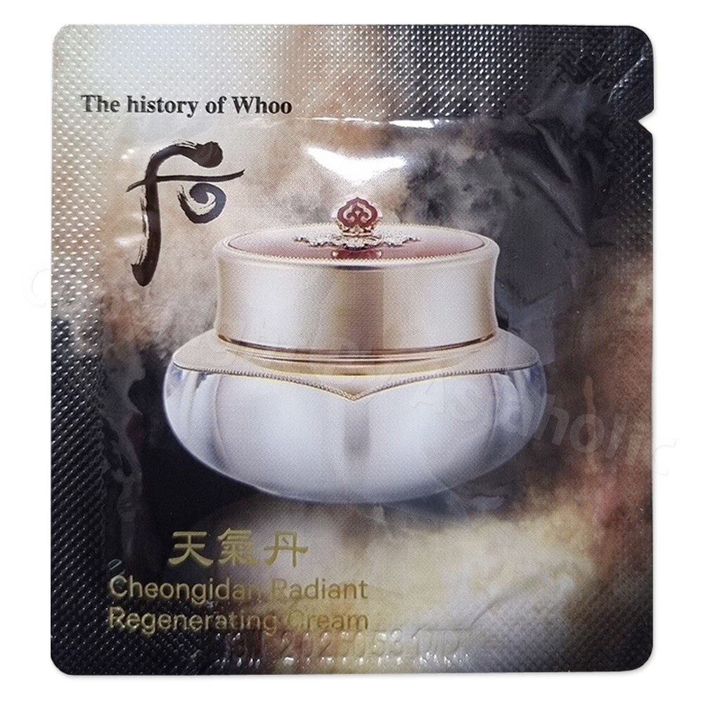 The history of Whoo Radiant Regenerating Cream 1ml x 30pcs (30ml) Hwa ...