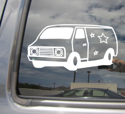 Hippie Van - Hippy Retro Car Auto Laptop Bumper Window Vinyl Decal ...
