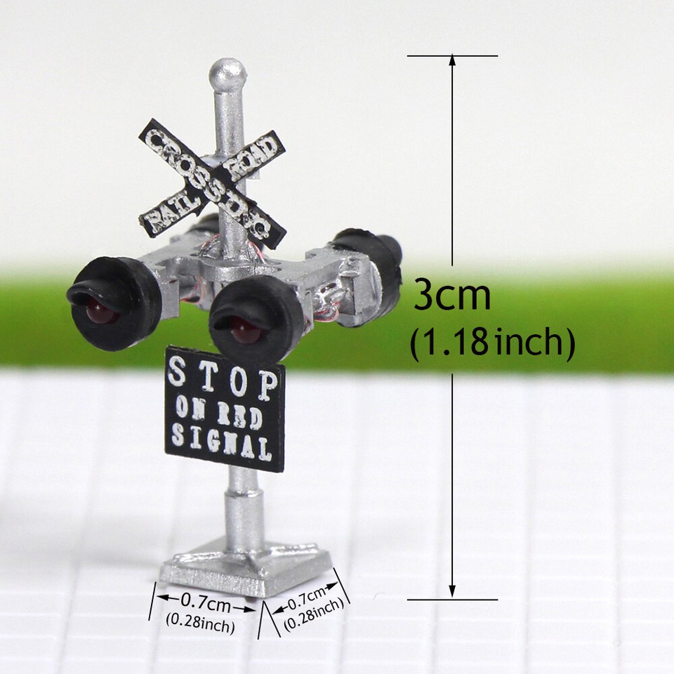 1 set N Scale Crossing Railroad Signal 4 heads LED made Circuit board ...