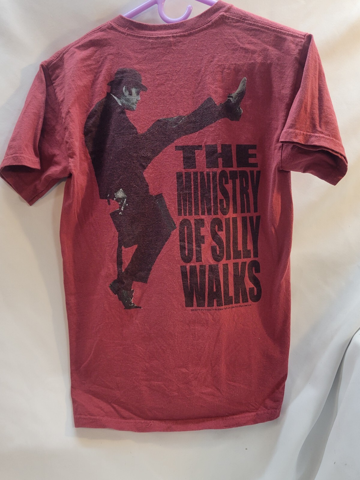 Monty Python T-shirt The Ministry of Silly Walks Red Size S Sm Small | eBay