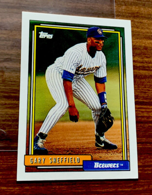 GARY SHEFFIELD 1992 Topps Baseball Card # 695, Milwaukee Brewers | eBay