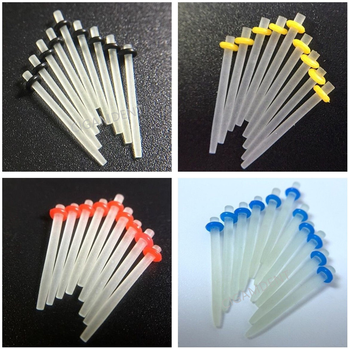 Dental Quartz Fiber Post Glass Straight Root Canal Pin 1.0 1.2 1.4 1.6 ...