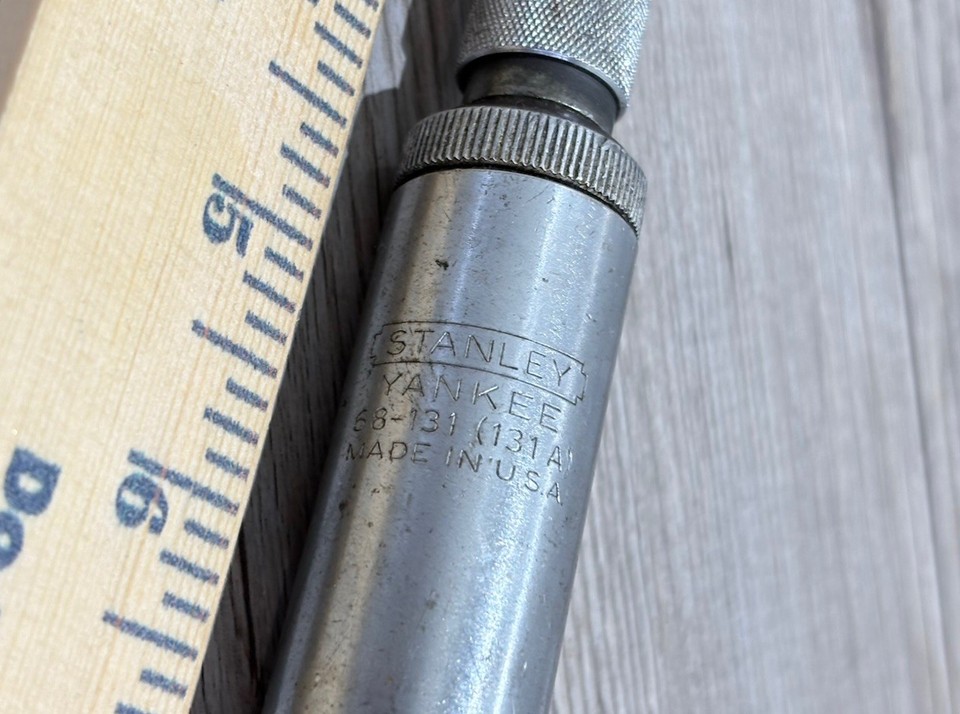 Vintage Stanley Yankee 131A Spiral Ratchet Screwdriver Tool 1 Bit USA ...