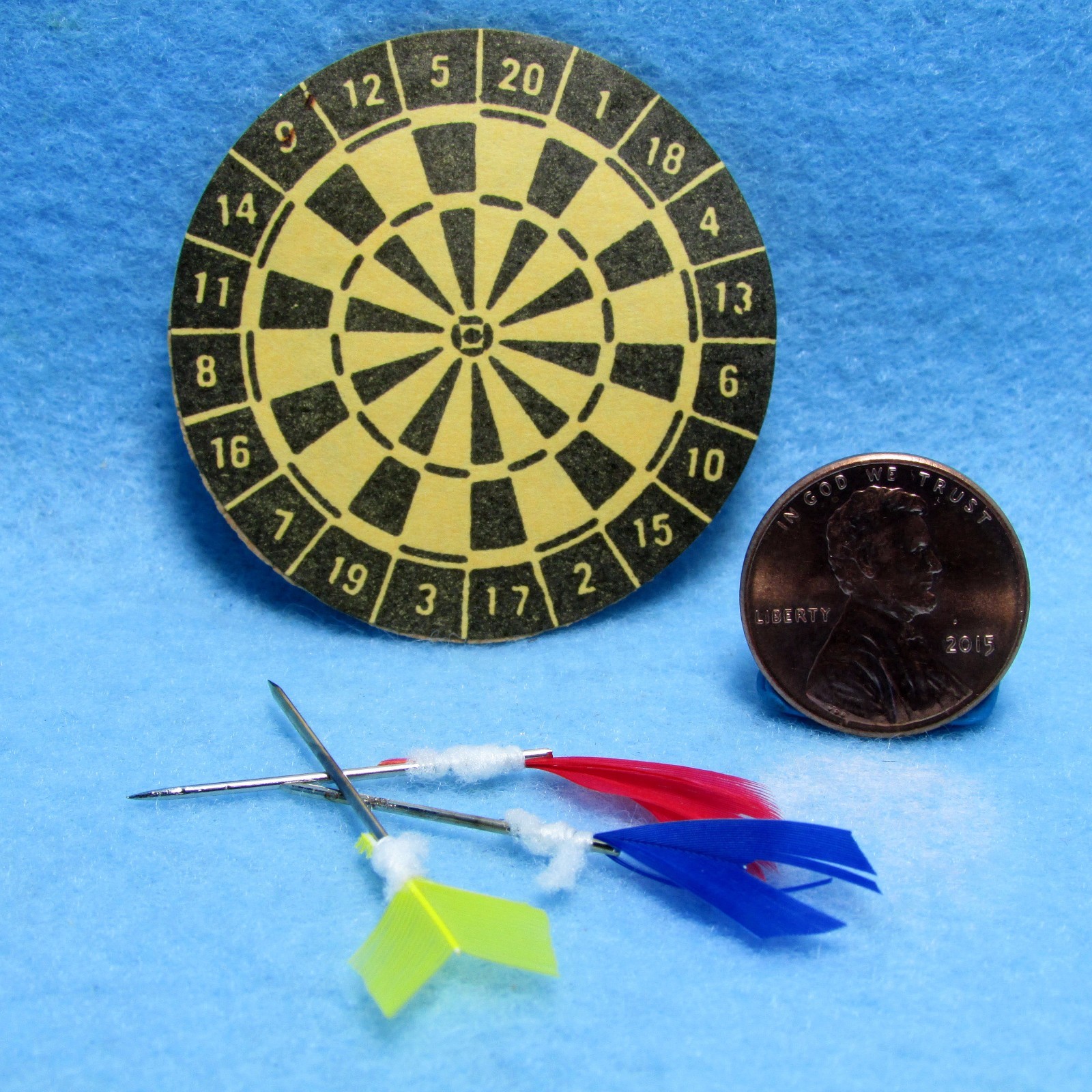 Dollhouse Miniature Dart Board with Darts ~ IM65230 | eBay
