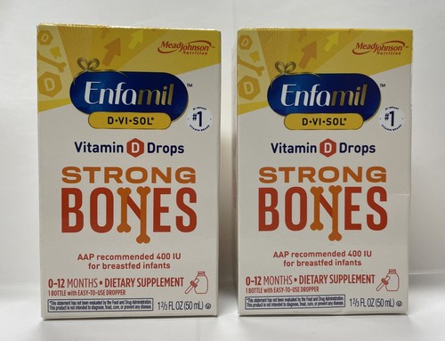 Enfamil D-Vi-Sol Vitamin D Drops for Infants - 50ml Exp 09/2024 Pack of ...