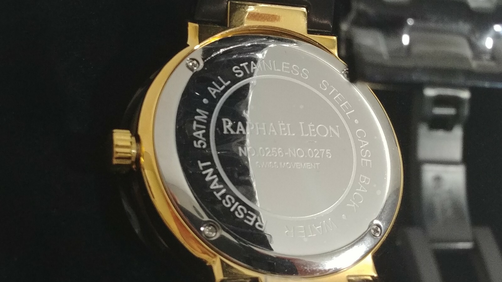 Raphael Leon SIGNATURE SERIES II 18K Yellow Gold Over Stainless Steel ...
