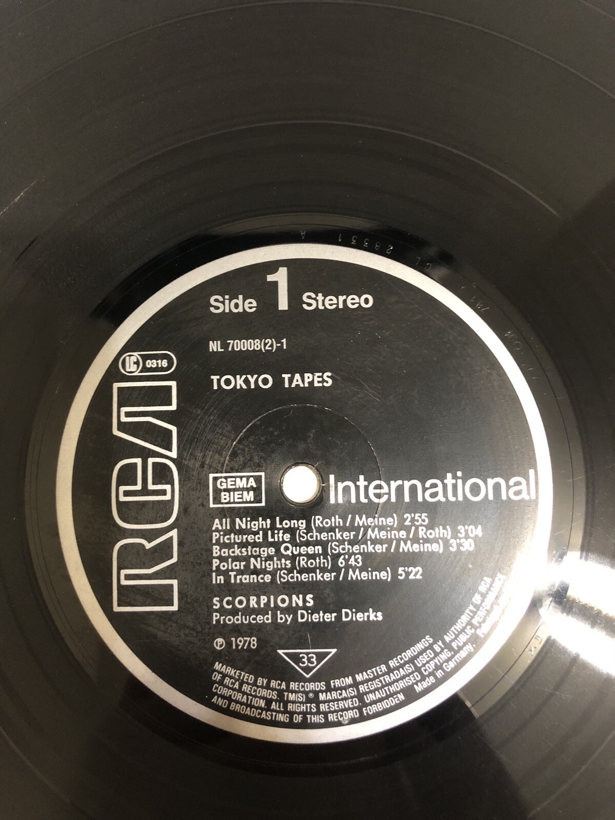 Scorpions Tokyo Tapes Album 1 And Lonesome Crow Vinyl *Read Description ...