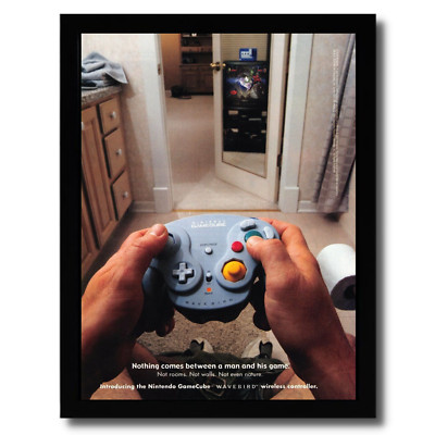 2002 Nintendo Gamecube WAVEBIRD Controller Framed Print Ad/Poster ...