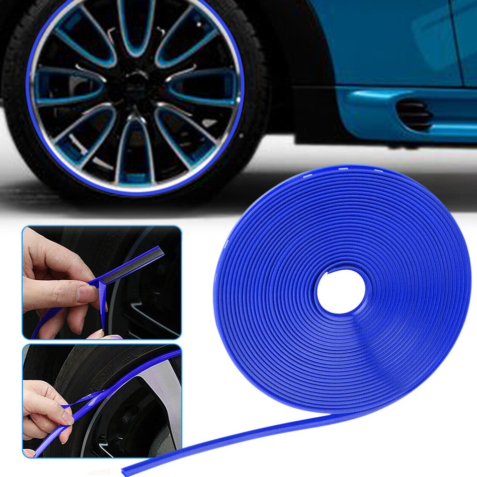 Car Wheel Hub Rim Edge Protector Ring Tire Guard Sticker Line Rubber ...