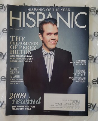 Hispanic Magazine Perez Hilton December - January 2010 Has Irremovable ...