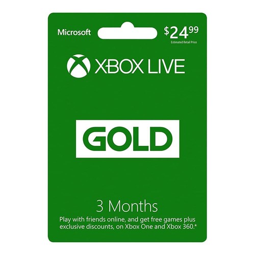 Microsoft Xbox Live 3 Month Gold Membership for sale online | eBay