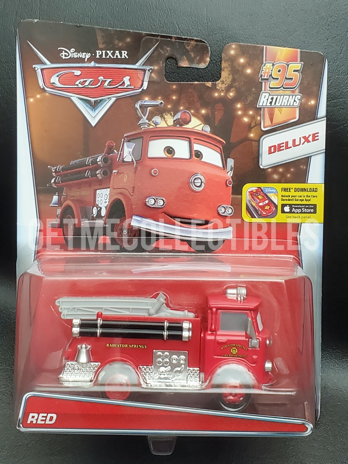 DISNEY PIXAR CARS RED THE FIRE TRUCK #95 RETURNS DELUXE 2016 SAVE 6% ...