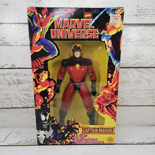 ToyBiz Marvel Universe Captain Marvel 1997 Deluxe Edition 10" Vintage ...