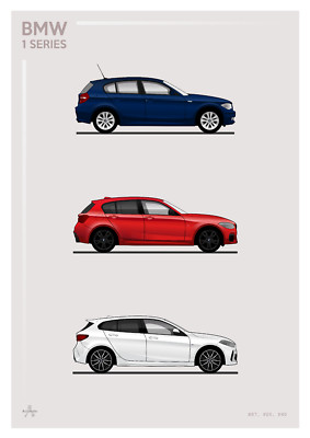 POSTER - BMW 1-SERIES EVOLUTION - (A4 A3 A2 Sizes) Car Art Print | eBay UK