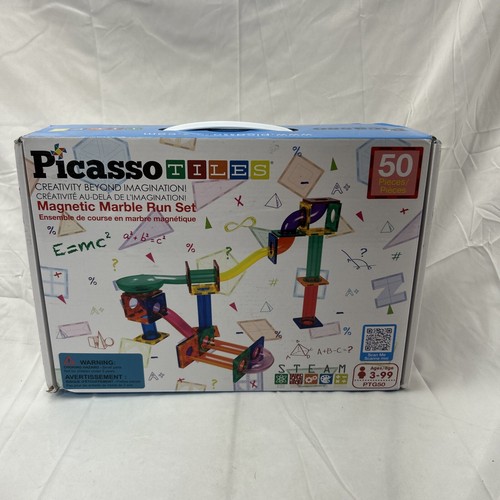 Picasso Tiles Magnetic Marble Run 50pc Building Set, Free Shipping | eBay
