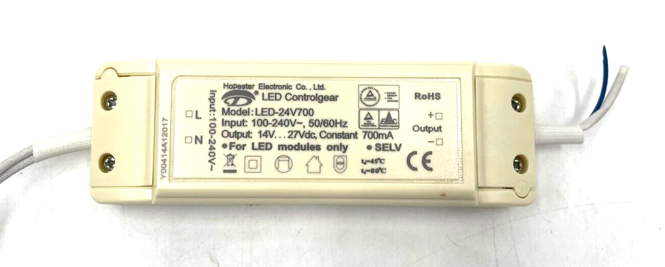 Hopestar LED Controlgear LED-24V700 Treiber Trafo Transformator LED ...