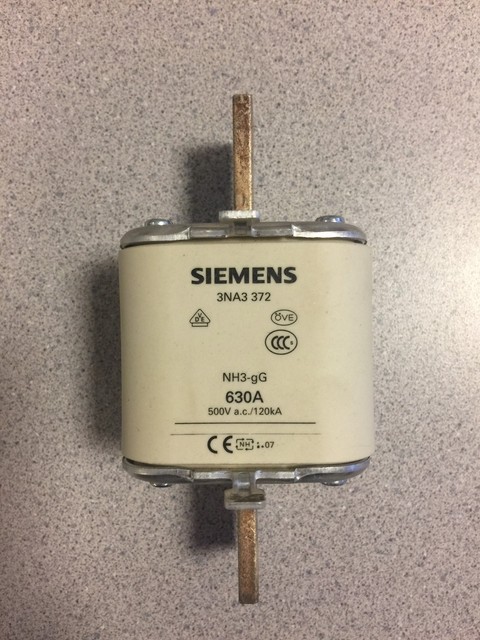 Siemens 3na3 372 - Fuse 630 Amps 500 Volts for sale online | eBay