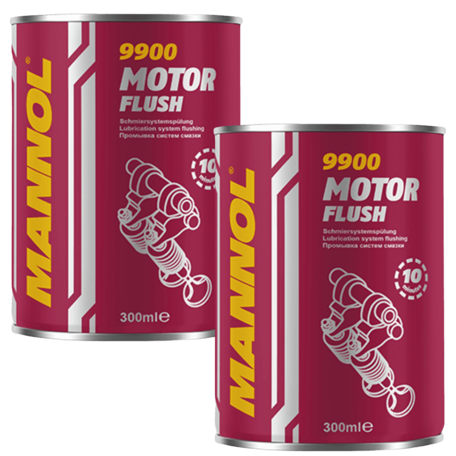 2 x MANNOL Motor Flush Engine System Cleaner Flush Removes ...