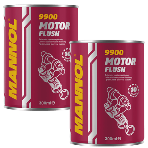 2 x MANNOL Motor Flush Engine System Cleaner Flush Removes ...
