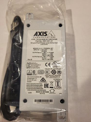 Axis T8154 60W SFP Midspan Part No. 5901-001-01 | eBay