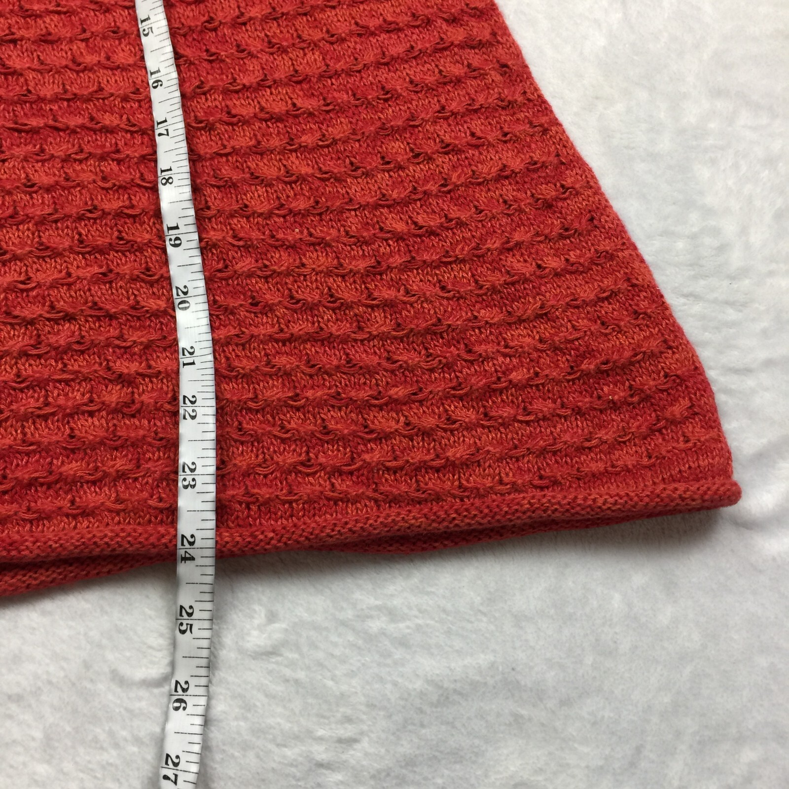 NOMADIC TRADERS Sweater Size S Womans Red Ramie Open Knit Turtleneck ...