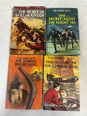 The Hardy Boys Lot Of 4 Secret of skull mountain, Bombay Boomerang | eBay