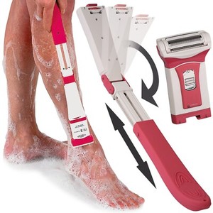 Long Reach Handle Extendable Ladies Shaver Shave Lady Water Resistant ...