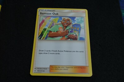 Pokemon SAMSON OAK Sun & Moon Unbroken Bonds 185/214 NM/Mint PACK FRESH ...