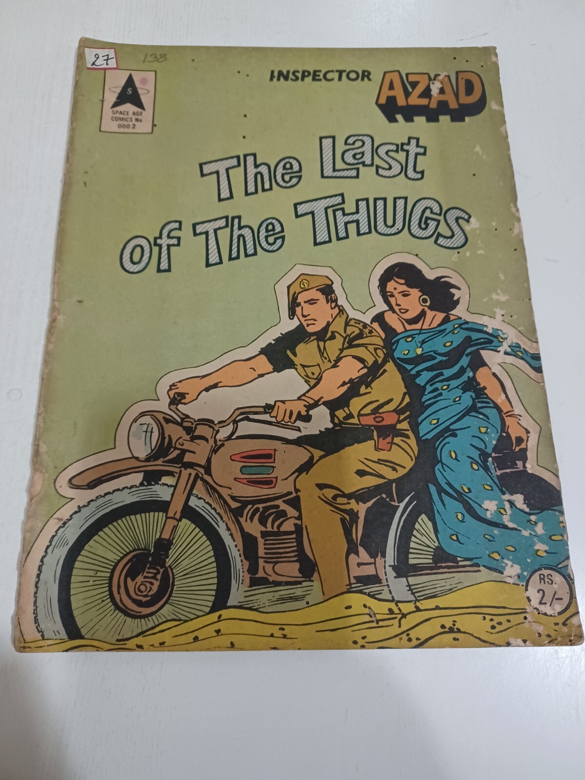 Inspector Azad Space Age Mega Rare Vintage India English Comic #2 Last of Thugs | eBay