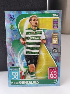 2021-22 Topps Match Attax UCL Pedro Goncalves #313 Rookie RC Blue ...