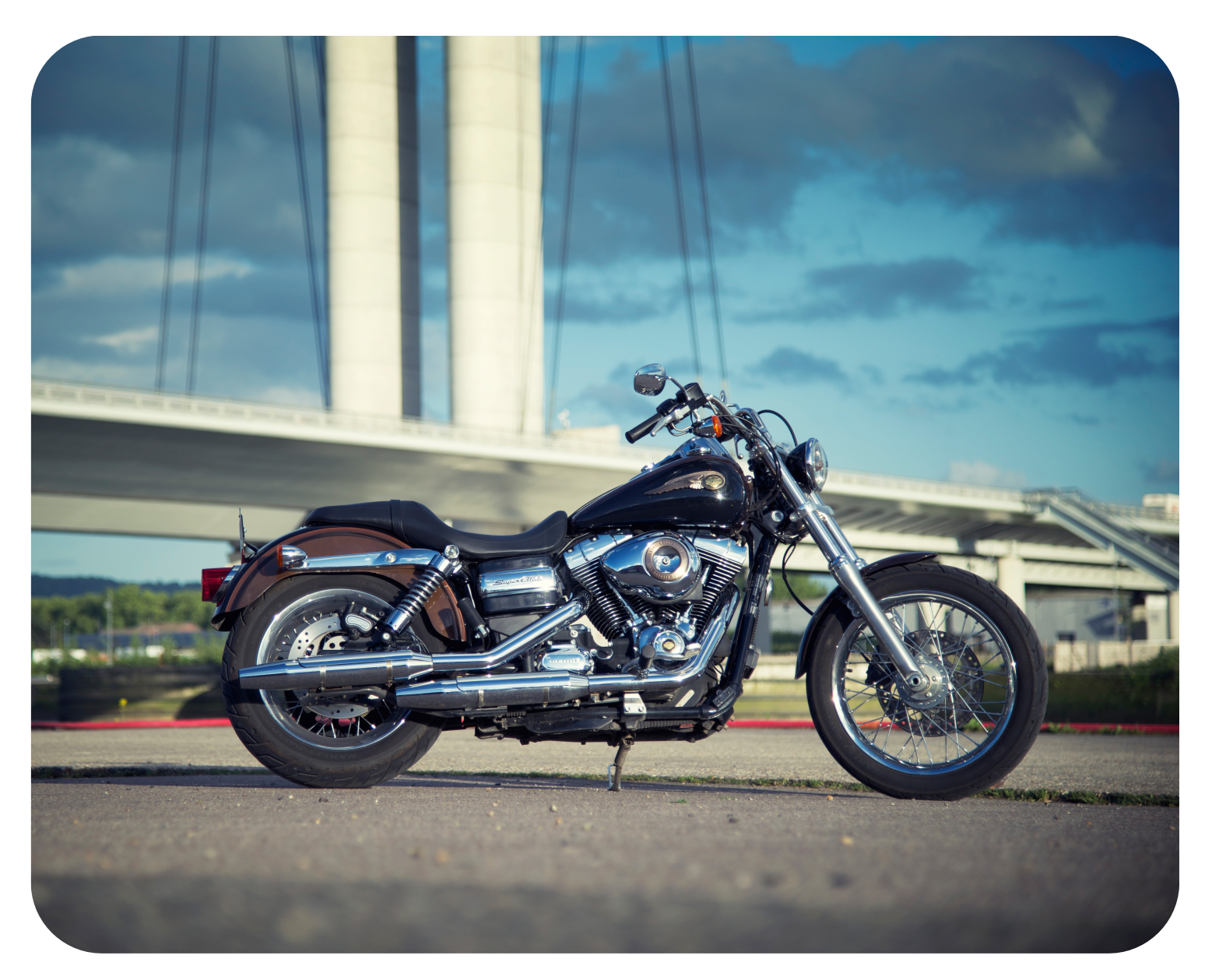 Mousepad Motorrad Amerika 24x19 Bike Chopper USA Mauspad Unterlage ...