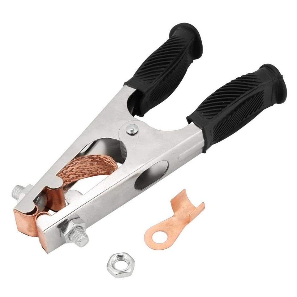 500A Welding Ground Clamp Electroplated Copper Earth Clip for Manual ...