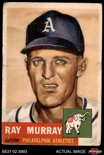 1953 Topps #234 Ray Murray Athletics DOUBLE-PRINT 1 - POOR | eBay