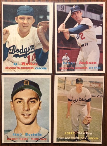 1957 Topps Baseball Card Lot (4) EXMT+ #190, #227, #147, #390 Sharp | eBay