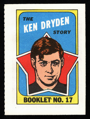 1971-72 Topps Booklet Ken Dryden #17 Rookie - Montreal Canadiens | eBay