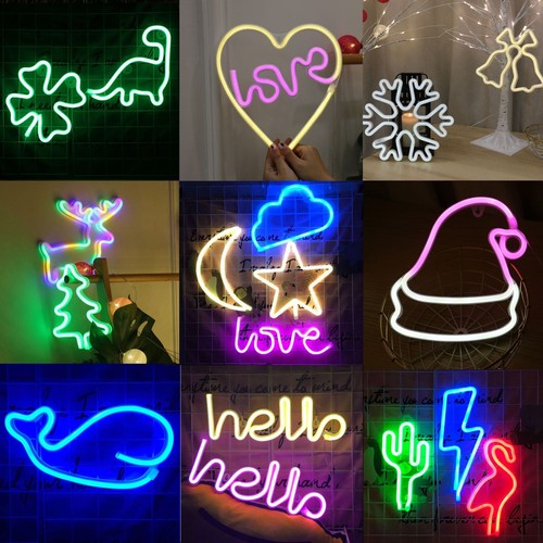 Decorative neon lights at night | eBay