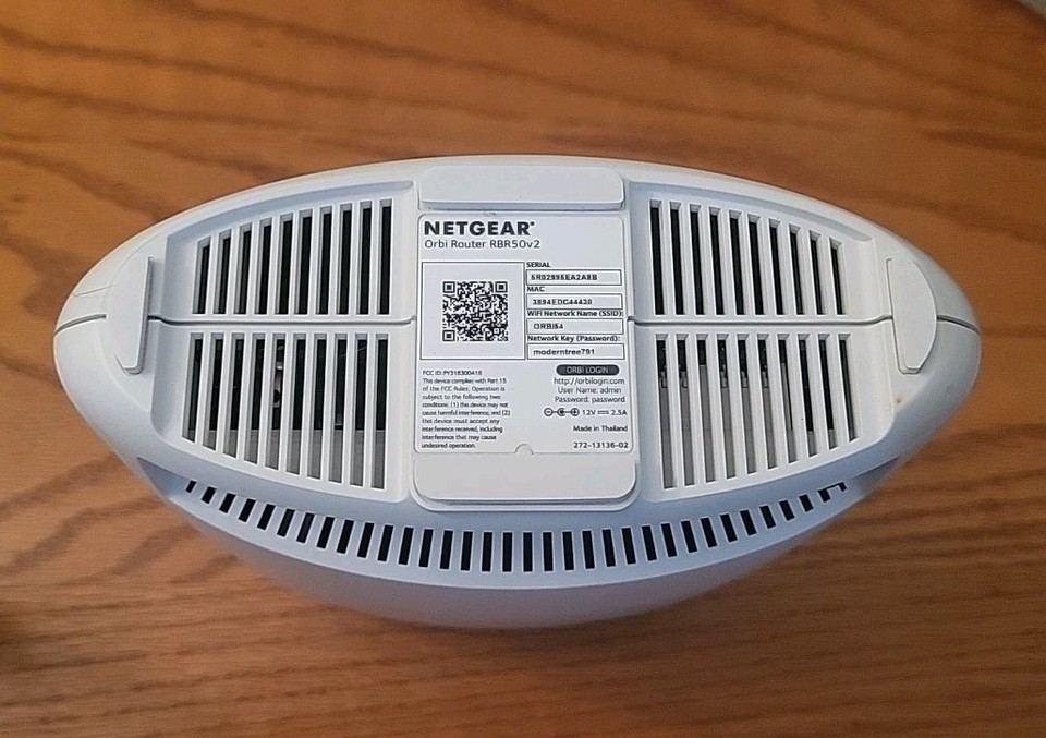 Netgear Orbi Router RBR50v2 AC3000 Tri-Band WiFI Mesh | eBay